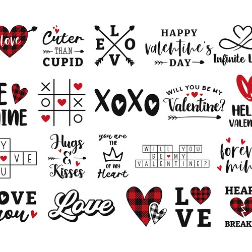 XOXO SVG Valentines Day SVG Love Digital Download for - Etsy