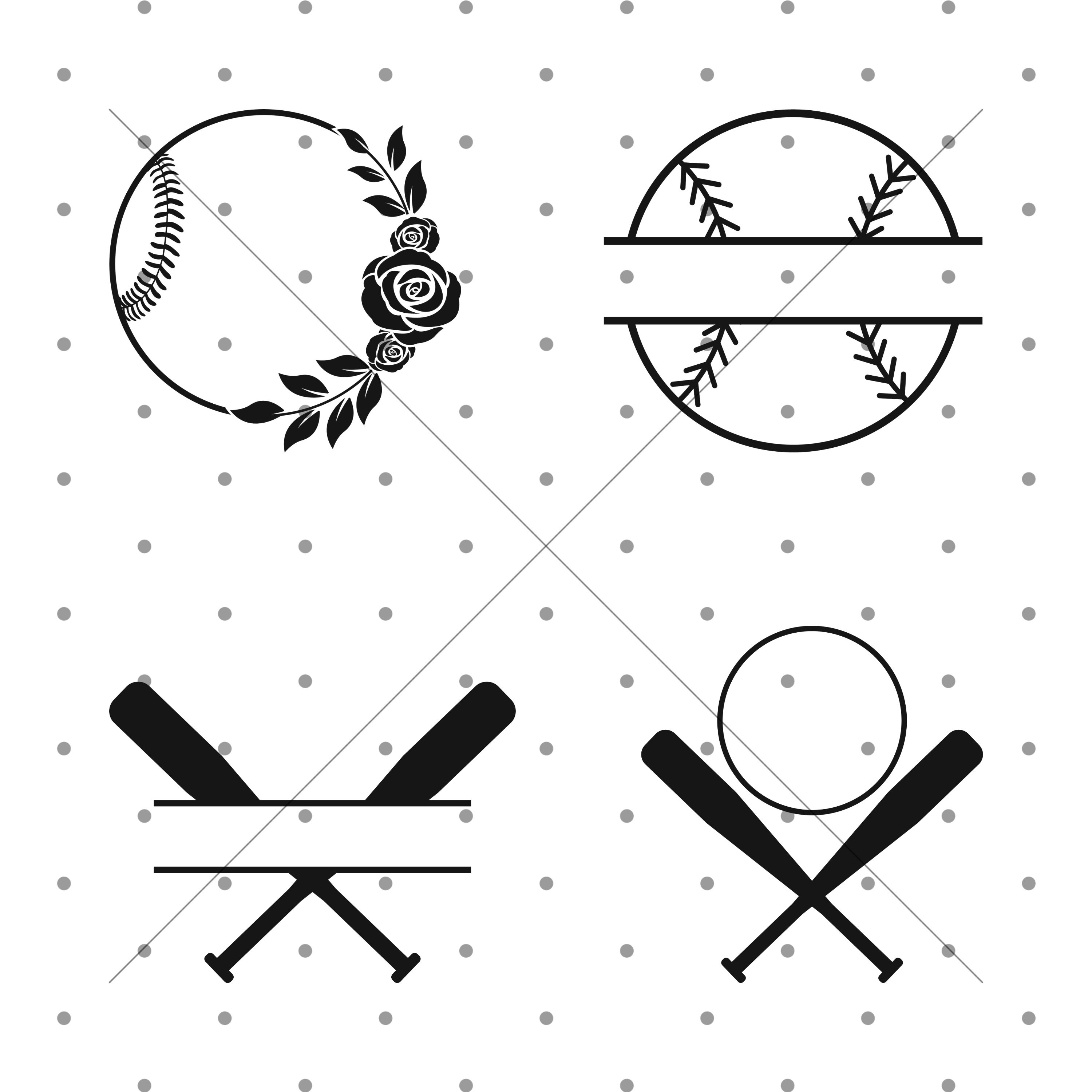 Baseball Svg Bundle Softball Svg Bundle Baseball Monogram - Etsy