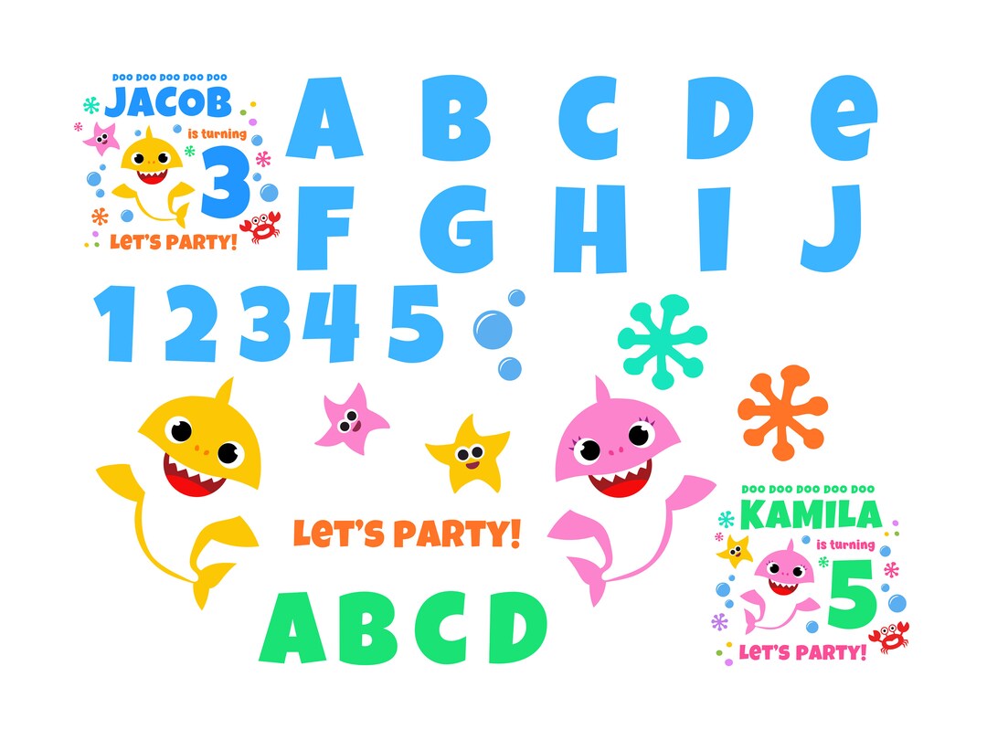 Baby Shark PNG, Baby Shark Clipart, Police, Baby Shark Birthday Decor ...