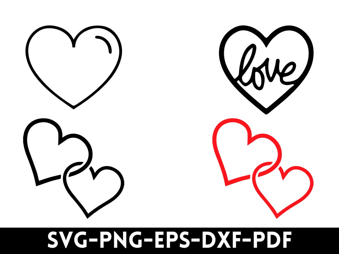 Hearts Svg Bundle Heart Svg Heart Cut Files Heart Clipart Hearts