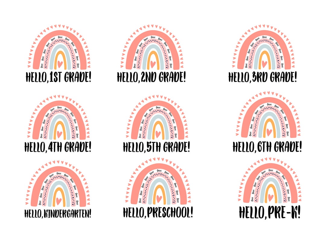 Rainbow Svg, Rainbow Bundle Svg for Cricut, Cute Rainbow Svg, Rainbow ...