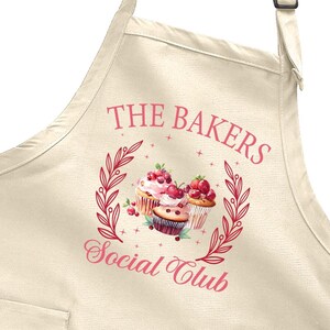 The Bakers Social Club Apron, Baking Lover Squad Apron, Christmas Gift ...