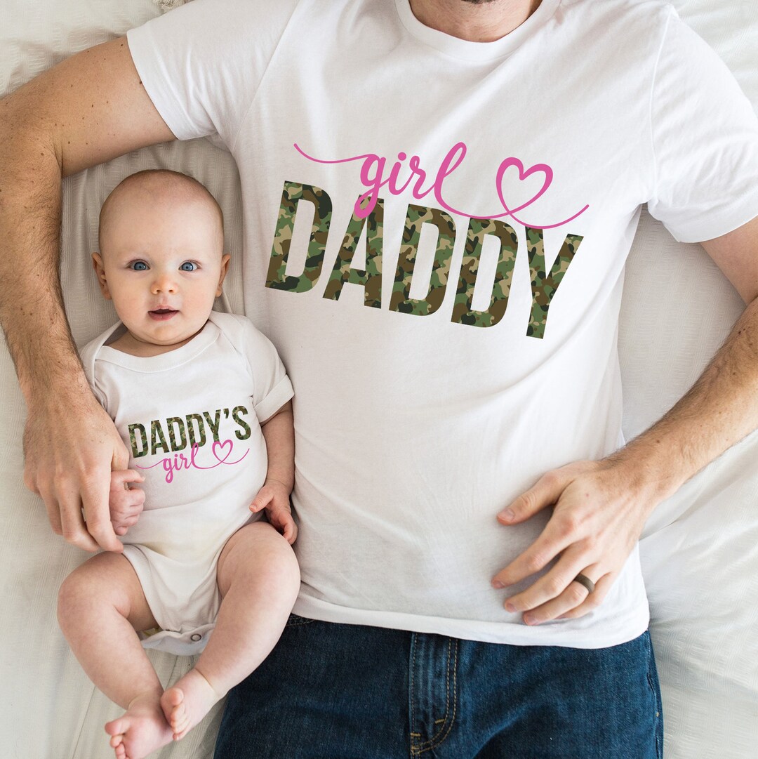 Girl Daddy And Daddys Girl Shirt Fathers Day T Daddy And Daughter