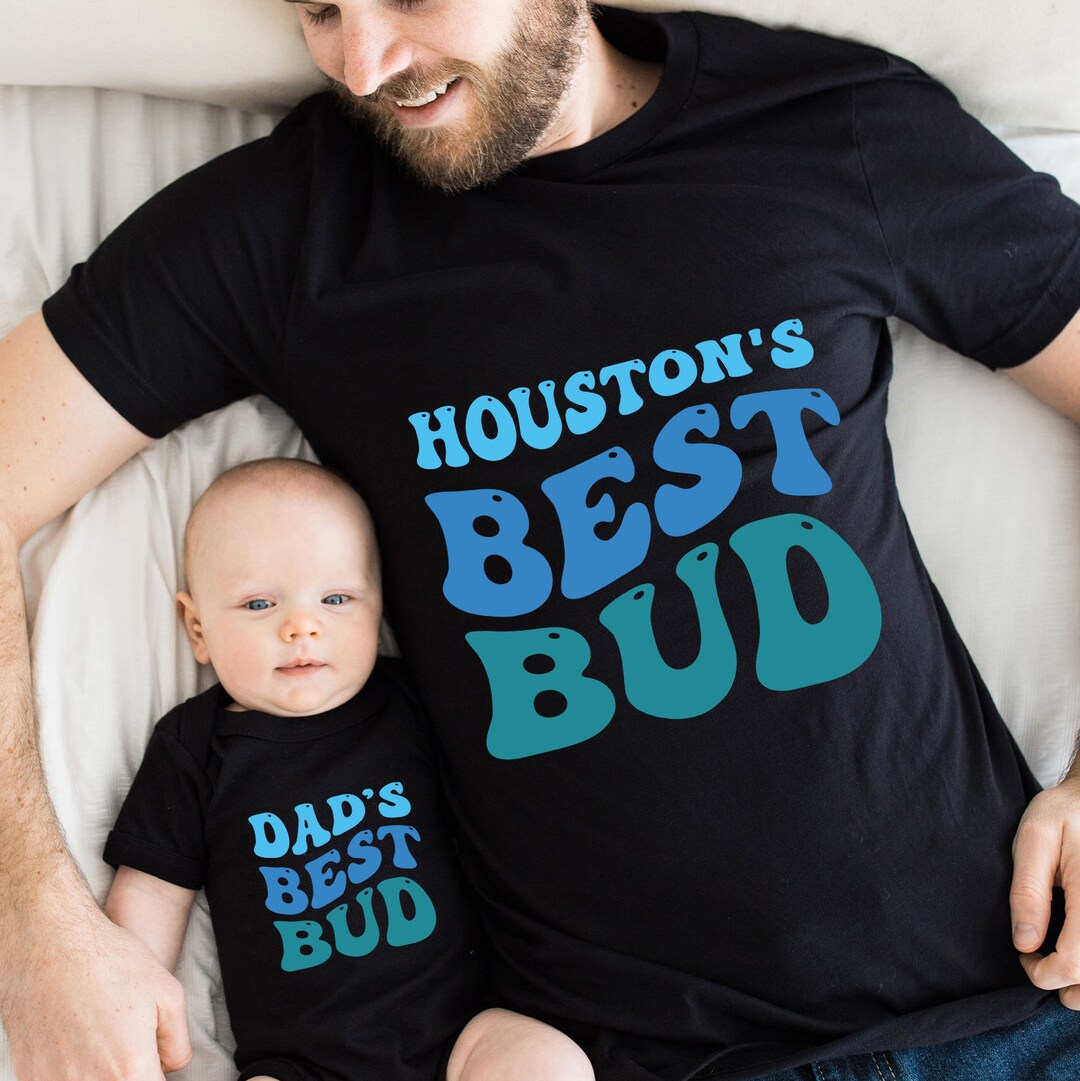 Custom Dad Shirt & Dad's Best Bud T-shirt Ande Outfit, Retro Father's ...