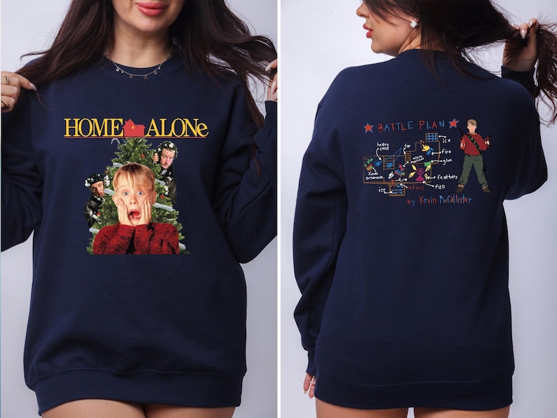 Home Alone Kevin Shirt, Battle Plan Christmassweatshirt - Etsy