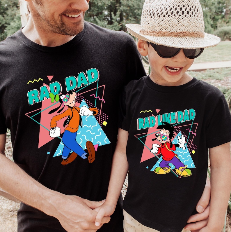 Disney Goofy and Max Shirt, Rad Dad and Rad Like Dad T-shirt, Disney ...