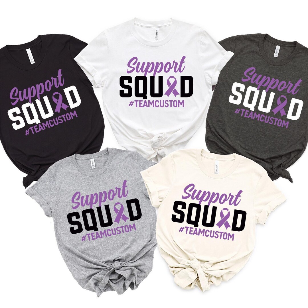 Custom Alzheimer Support Squad Shirts, Alzheimer Awareness T-shirt ...
