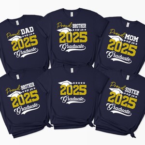 Custom Proud of A 2025 Graduation Shirt, Proud Family of A 2025 ...