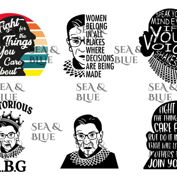 Ruth Bader Ginsburg Svg - Etsy