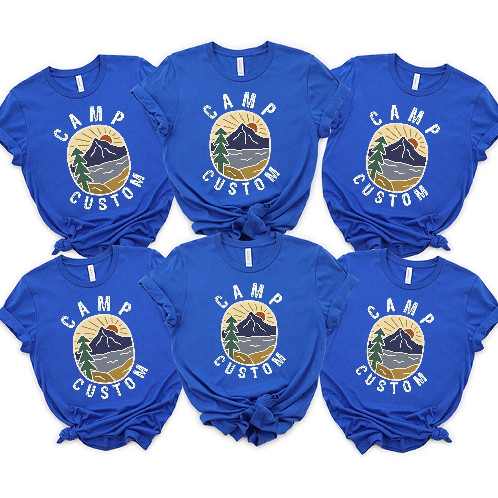 Custom Camping Shirts, Camp Crew, Personalized Camp Squad Tshirt, Group ...