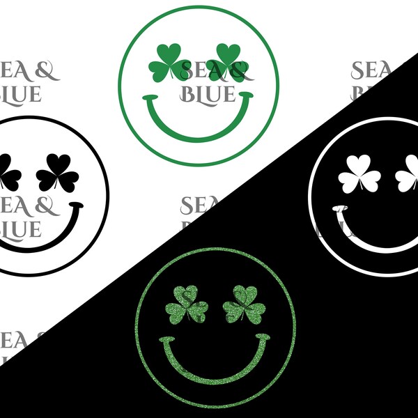 Smiley clover svg - Etsy Österreich