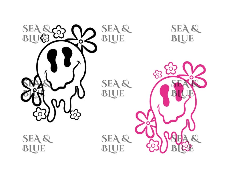 Droopy Face SVG, Melting Face PNG, Drippy Face SVG Png Cricut Cutting ...