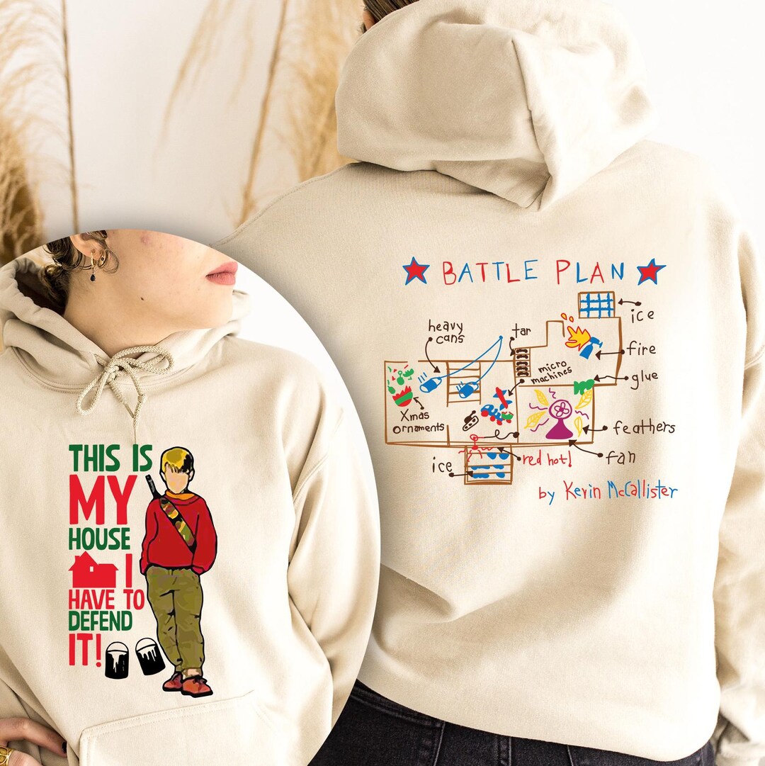 Kevin Battle Plan Christmas Sided Sweatshirt, Kevin Mccallister,funny ...