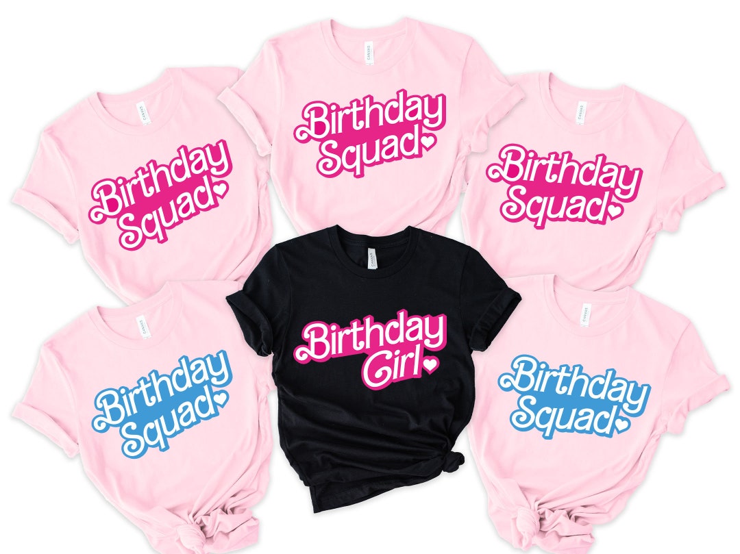 Birthday Girl & Birthday Squad Party Shirts, Birthday Party Group T ...