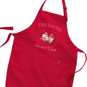 The Bakers Social Club Apron, Baking Lover Squad Apron, Christmas Gift ...