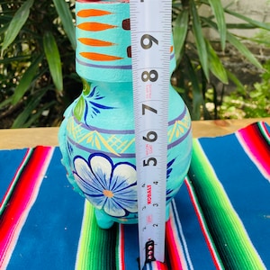 Hand Painted Clay Chiminea Incense Burner, Hand Made Barro Chiminea ...