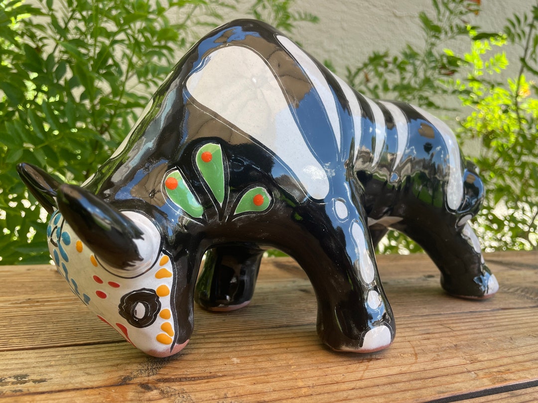 Talavera Toro Skeleton, Sugar Skull Bull, Dia De Los Muertos Talavera ...