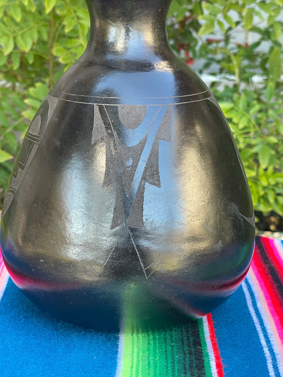 Master Potter Pablo Mateos Ortega. Beautiful Handmade Barro Negro Vase ...