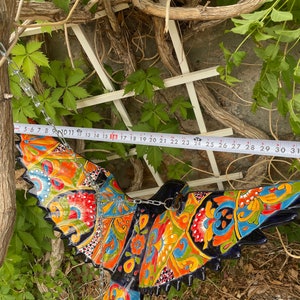 Massive Hanging Talavera Parrot. 34 in Wing Span. High Quality Talavera ...