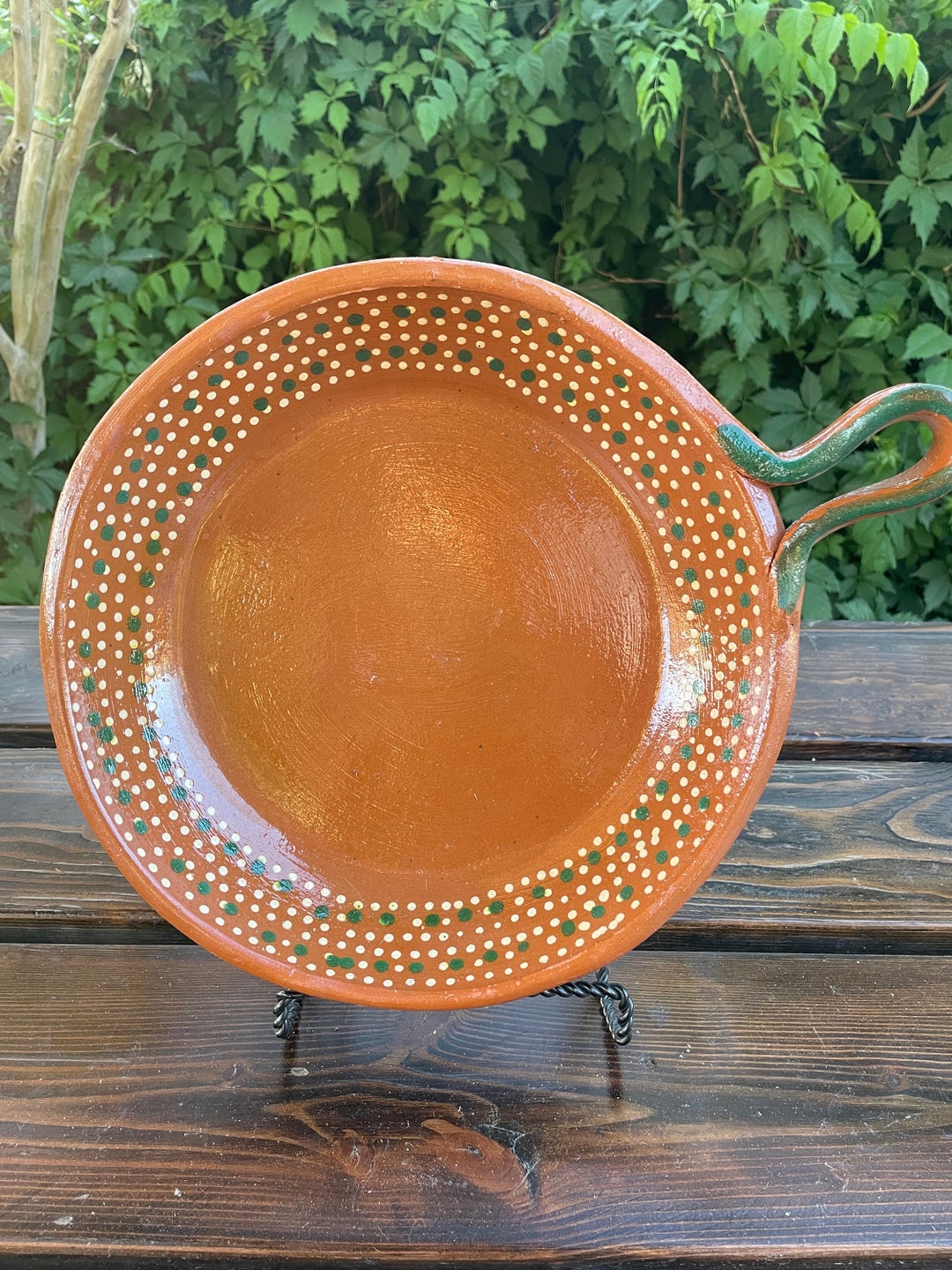 Mexican Handmade Skillet / Sarten De Barro / Pot / Hand Painted Terra ...