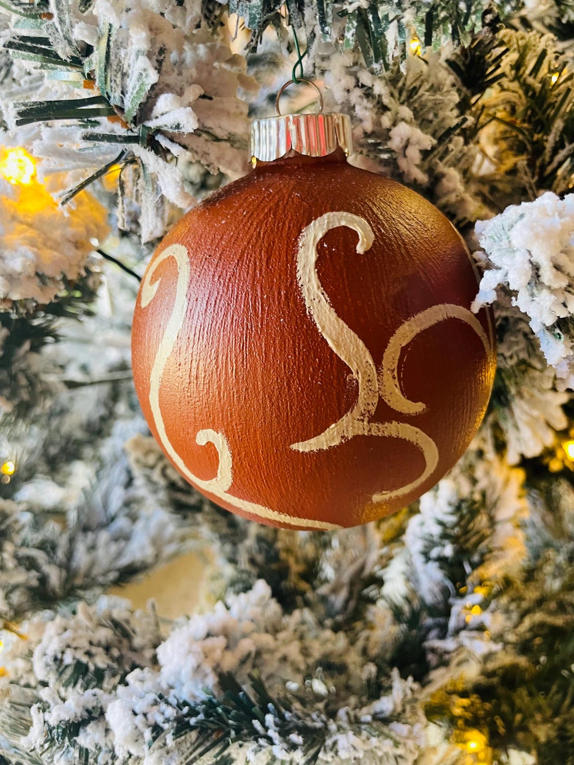 Mexican Barro Inspired Christmas Ornaments. Hand Painted Textured ...