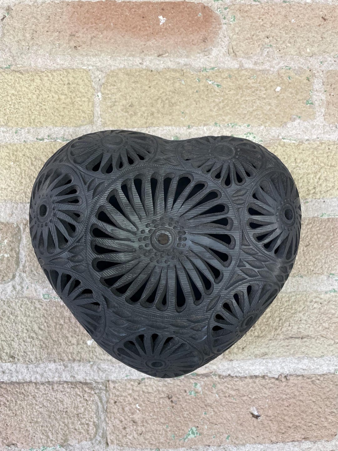 Barro Negro Heart Wall Art. Beautiful Handmade Clay Sculpture. Made in ...