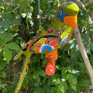 Huge Hanging Talavera Parrot. Exquisite Handmade Hand Painted Mexican ...