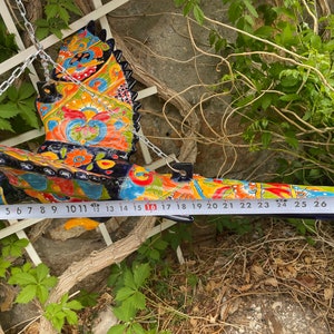 Massive Hanging Talavera Parrot. 34 in Wing Span. High Quality Talavera ...
