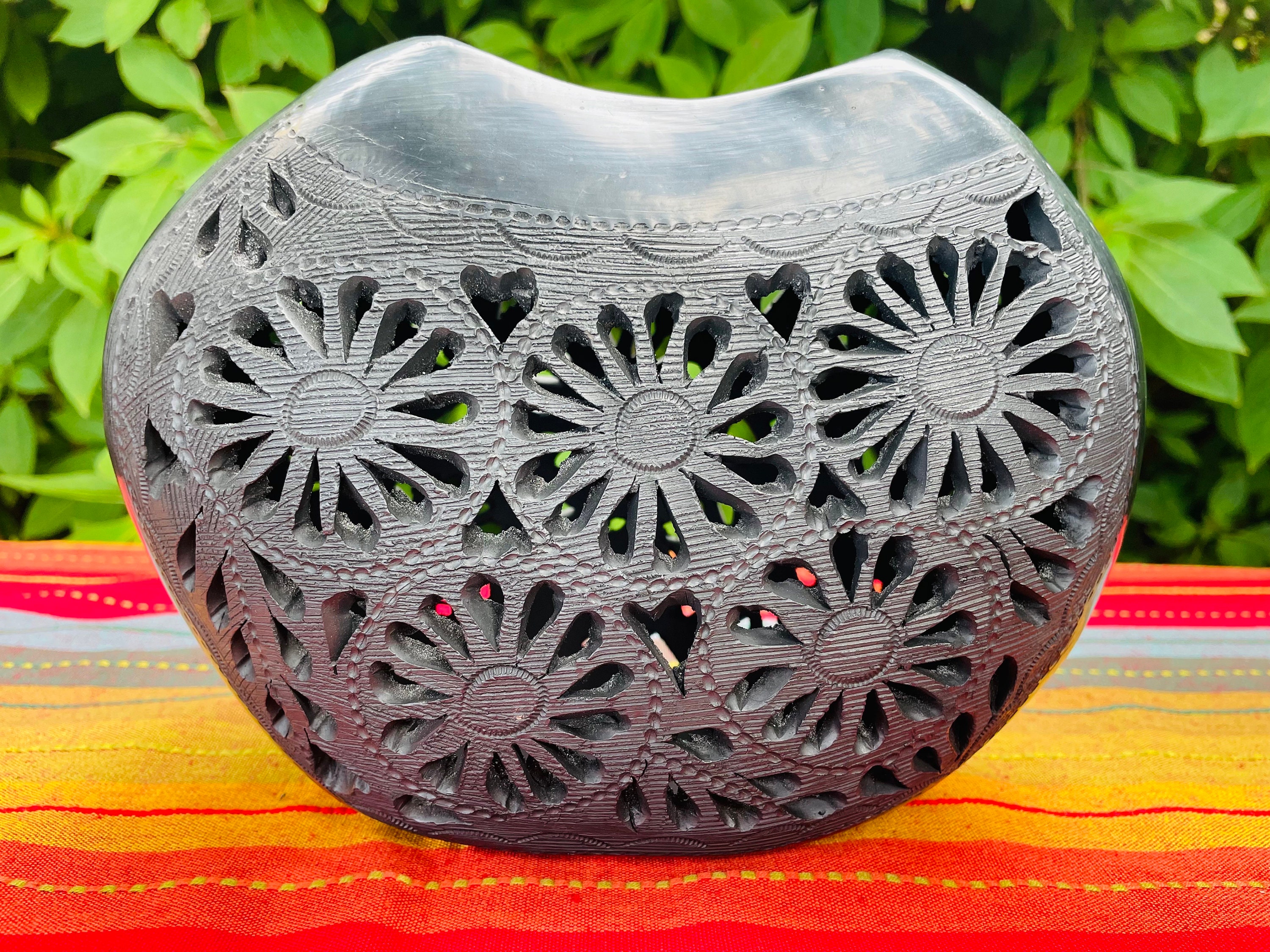 Beautiful Barro Negro Purse Shaped Vase. Made in Mexico. Black - Etsy