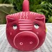 Large Hand Painted Piggy Bank, Mexican Folk Art Money Bank. Colorful ...