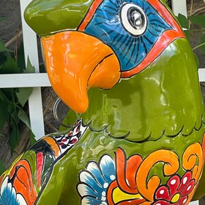 Huge Hanging Talavera Parrot. Exquisite Handmade Hand Painted Mexican ...