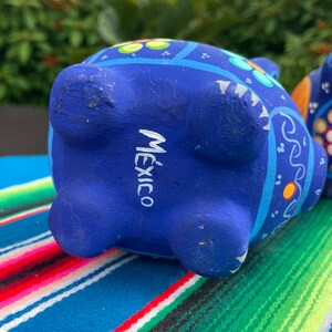 Piggy Bank Hand Painted – Mexican Folk Art Clay Money Bank Colorful ...