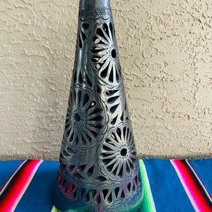 Beautiful Barro Negro Luminaria Tree. Luminary Made in Mexico. Black ...