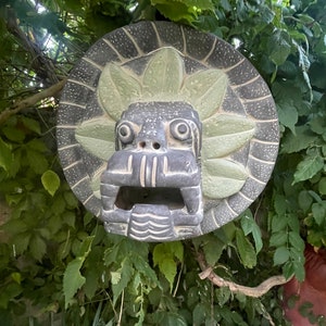Aztec Quetzalcoatl Head, Feathered Serpent. Extra Large Mayan Kukulcan ...