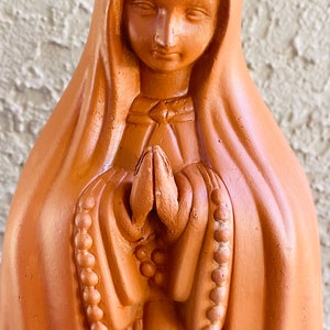 Large Clay Virgin Mary / Virgen María De Barro / Indoor or Outdoor ...