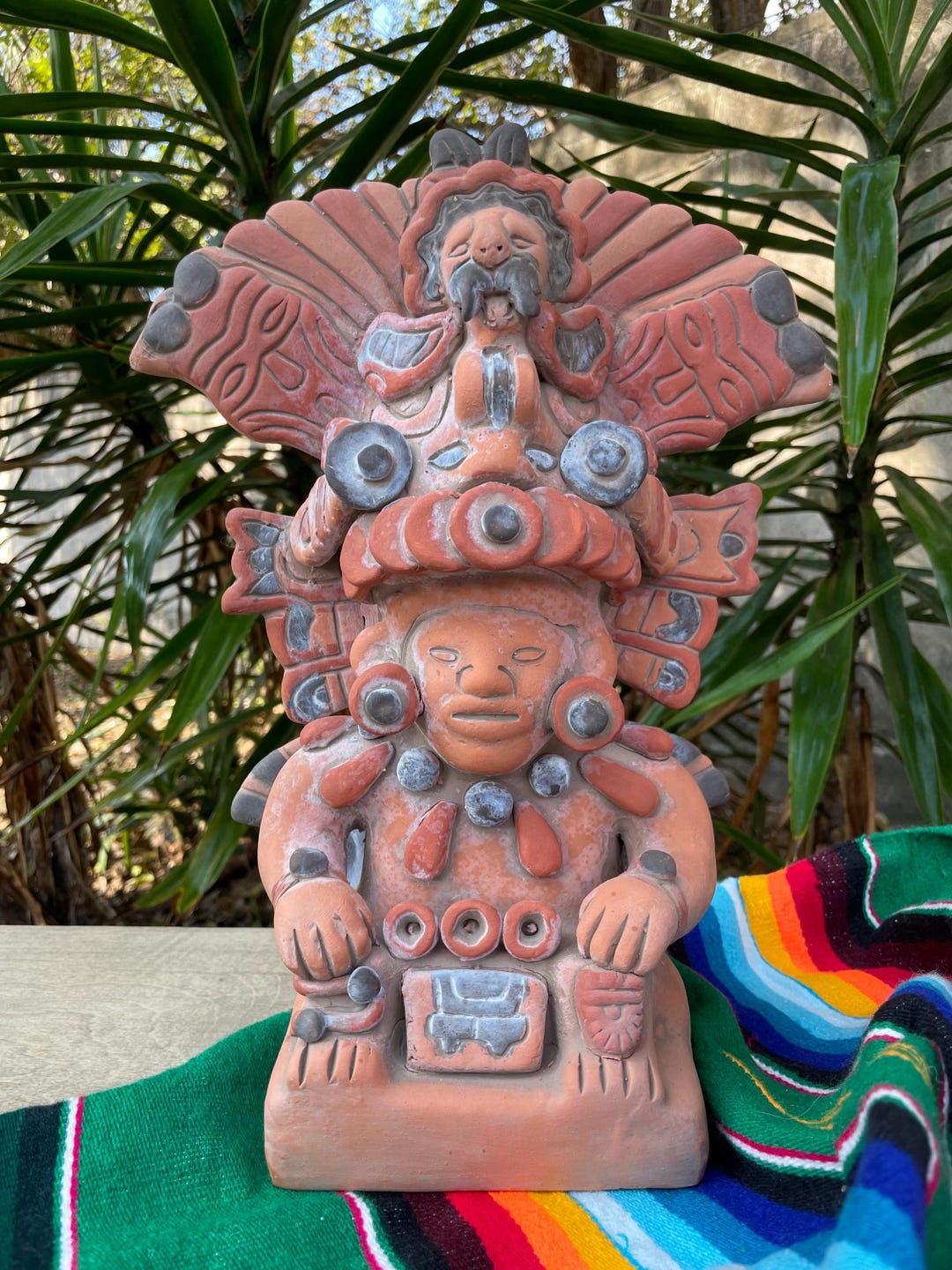 Large Maya / Mayan Tlāloc Statue. Aztec Rain God Sculpture. Made by ...