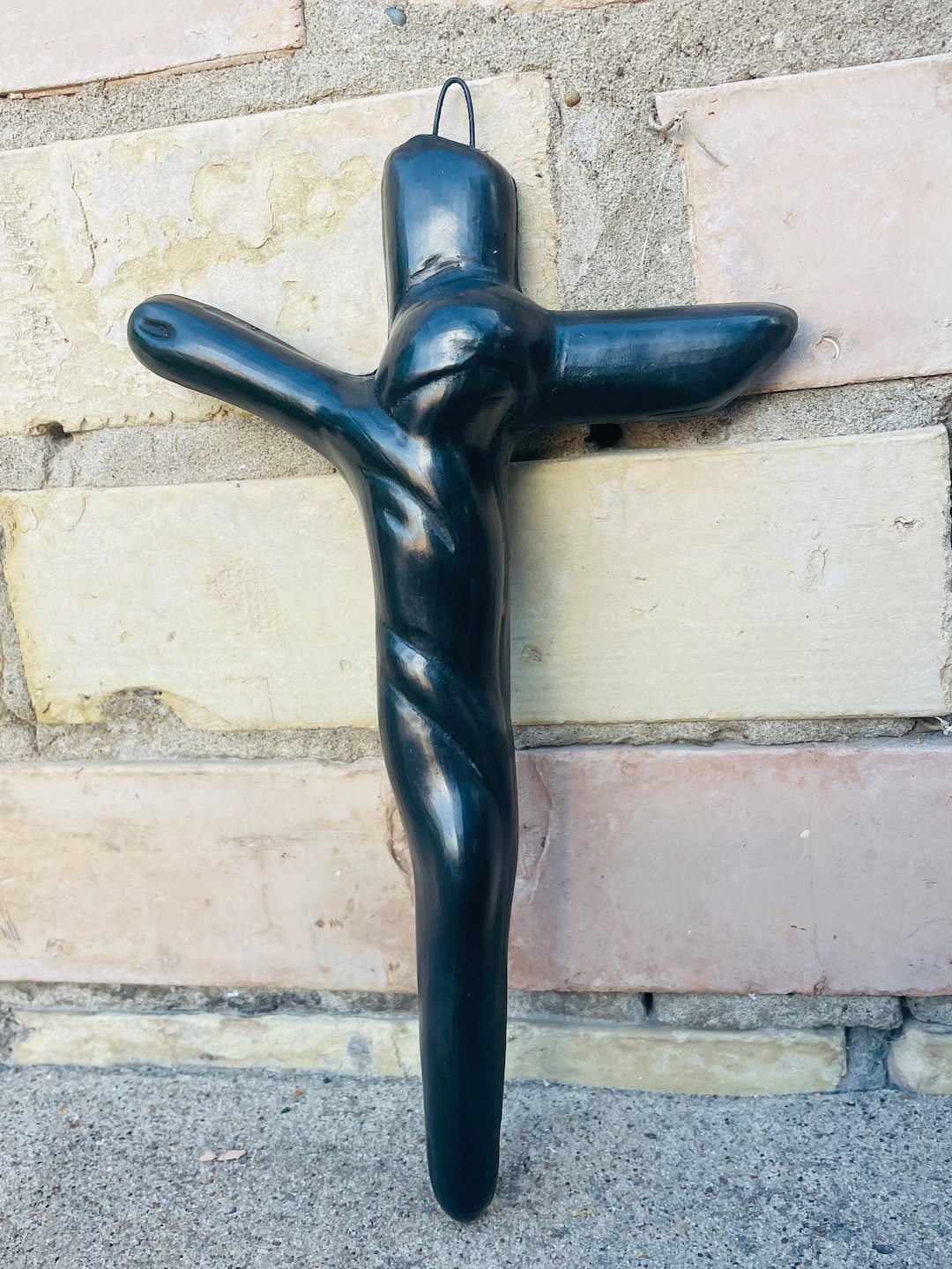 Barro Negro Crucifix / Cross With Christ Made in Mexico. Black Clay - Etsy