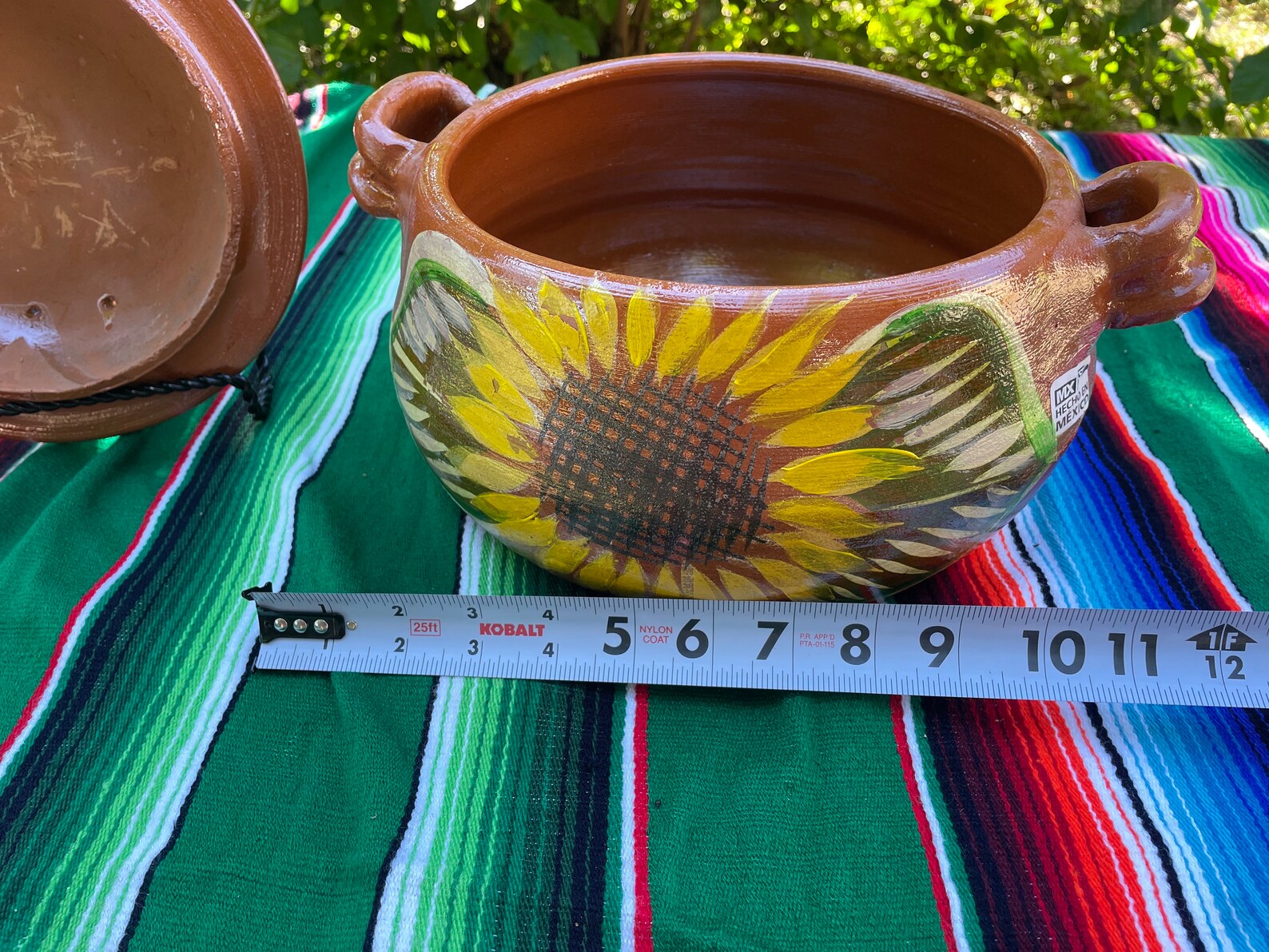 Large 4.5 Qt Cazuela Mexican Barro, Handmade Cazuela With Lid/ Pot ...
