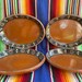 10 in or 11in Mexican Hand Painted huarache Dinner Barro Plates Blue ...