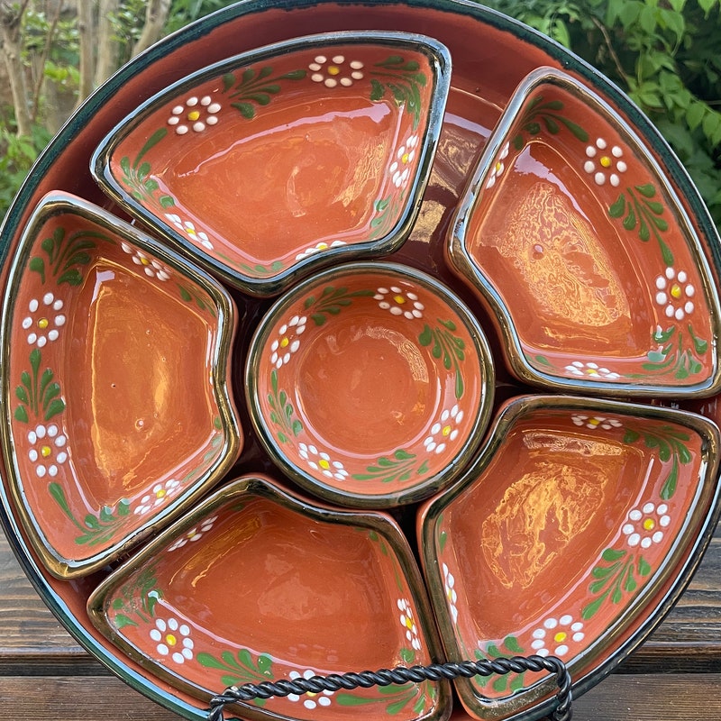 Pottery Chip and Dip - Etsy