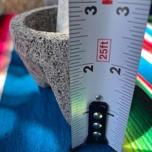 Made in Mexico! Small Volcanic Rock Molcajete . Mortar and Pestle Salsa ...