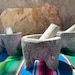 Made in Mexico Small Volcanic Rock Molcajete . Mortar and Pestle Salsa ...