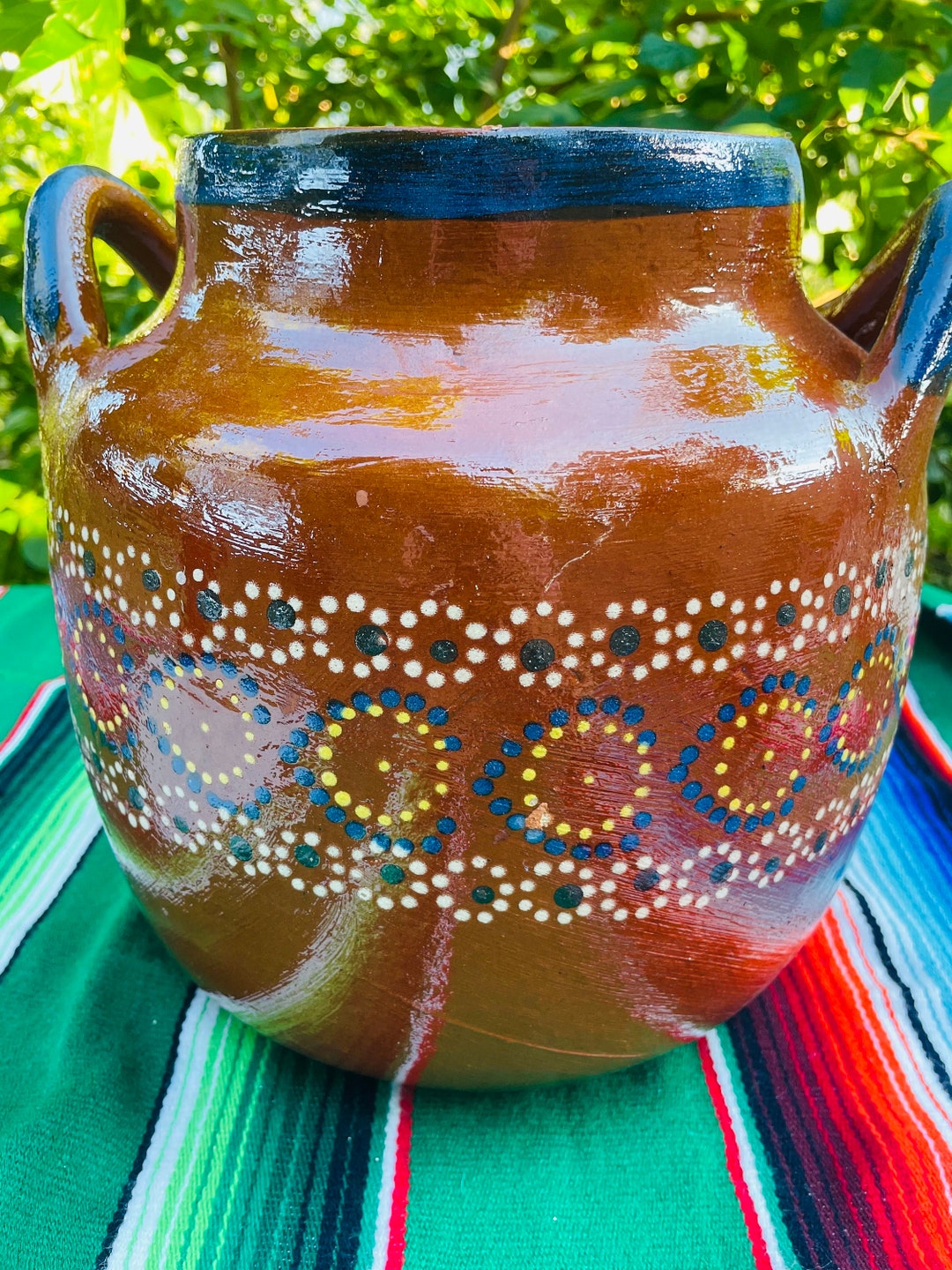 6.5 L Large Mexican Barro Bean Pot, Clay Pot / Olla De Barro - Etsy