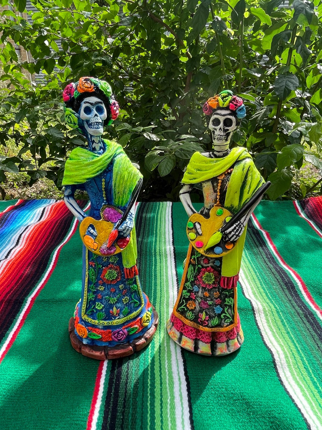 Catrina Frida “the Painter” With Palette / Dia De Los Muertos Catrina ...