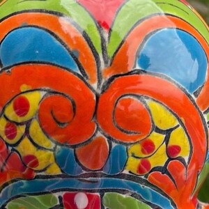 Elegant Talavera Owl Búho Figurine. Handmade Hand Painted by Angel ...