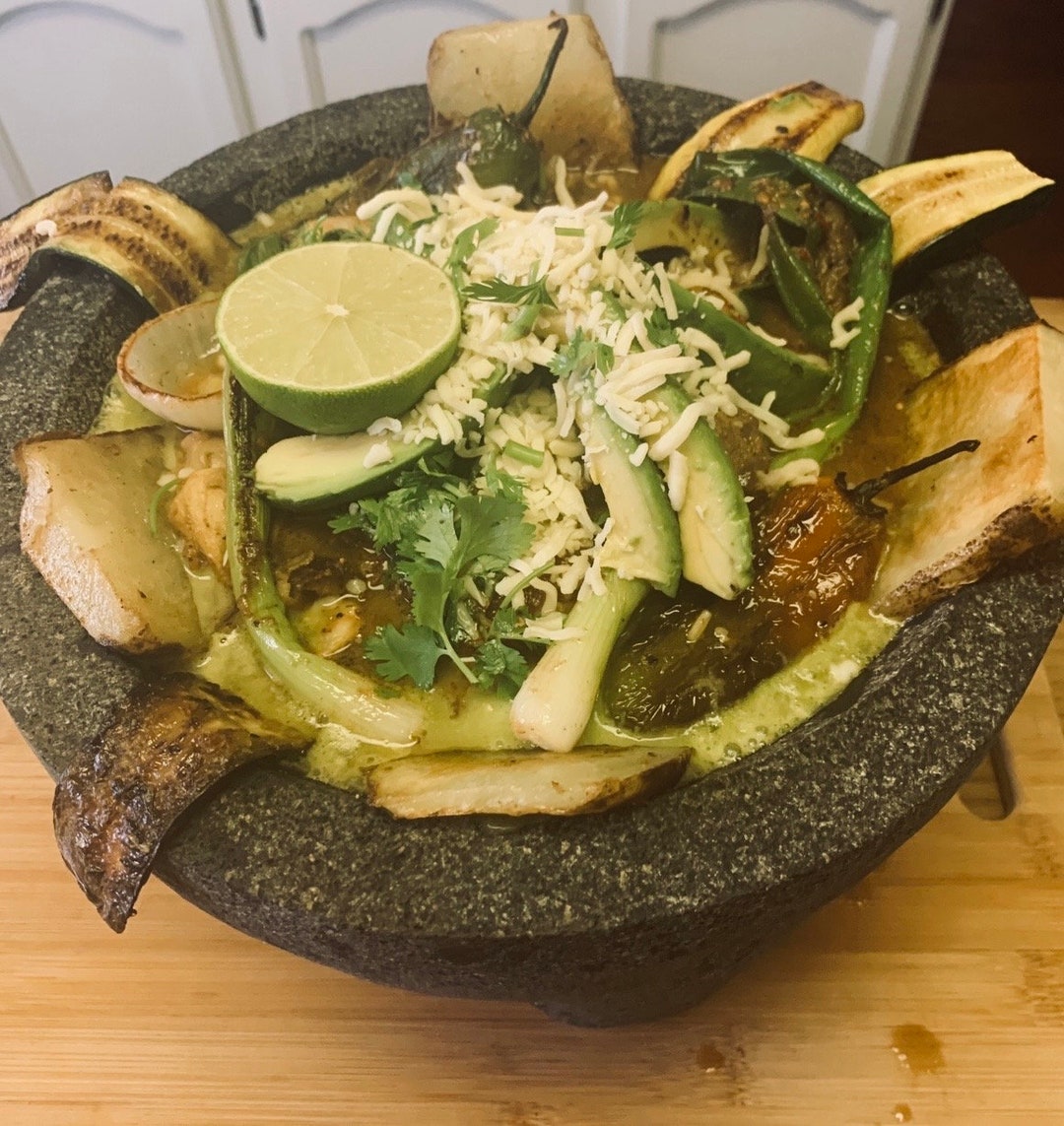 Large 10in Hecho En México!! Made in Mexico! Molcajete 100% Volcanic ...