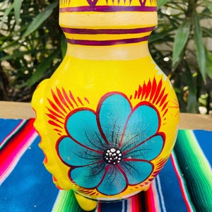 Hand Painted Clay Chiminea Incense Burner, Hand Made Barro Chiminea ...