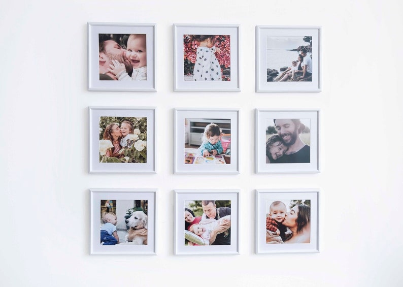 3 Pieces Bundle, 20x20 Cm Restickable Framed Photos Prints, ,no Nails ...