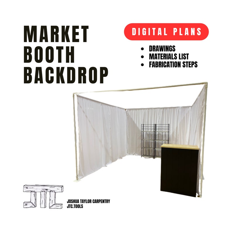 DIGITAL PLANS: Market Booth Backdrop - Etsy