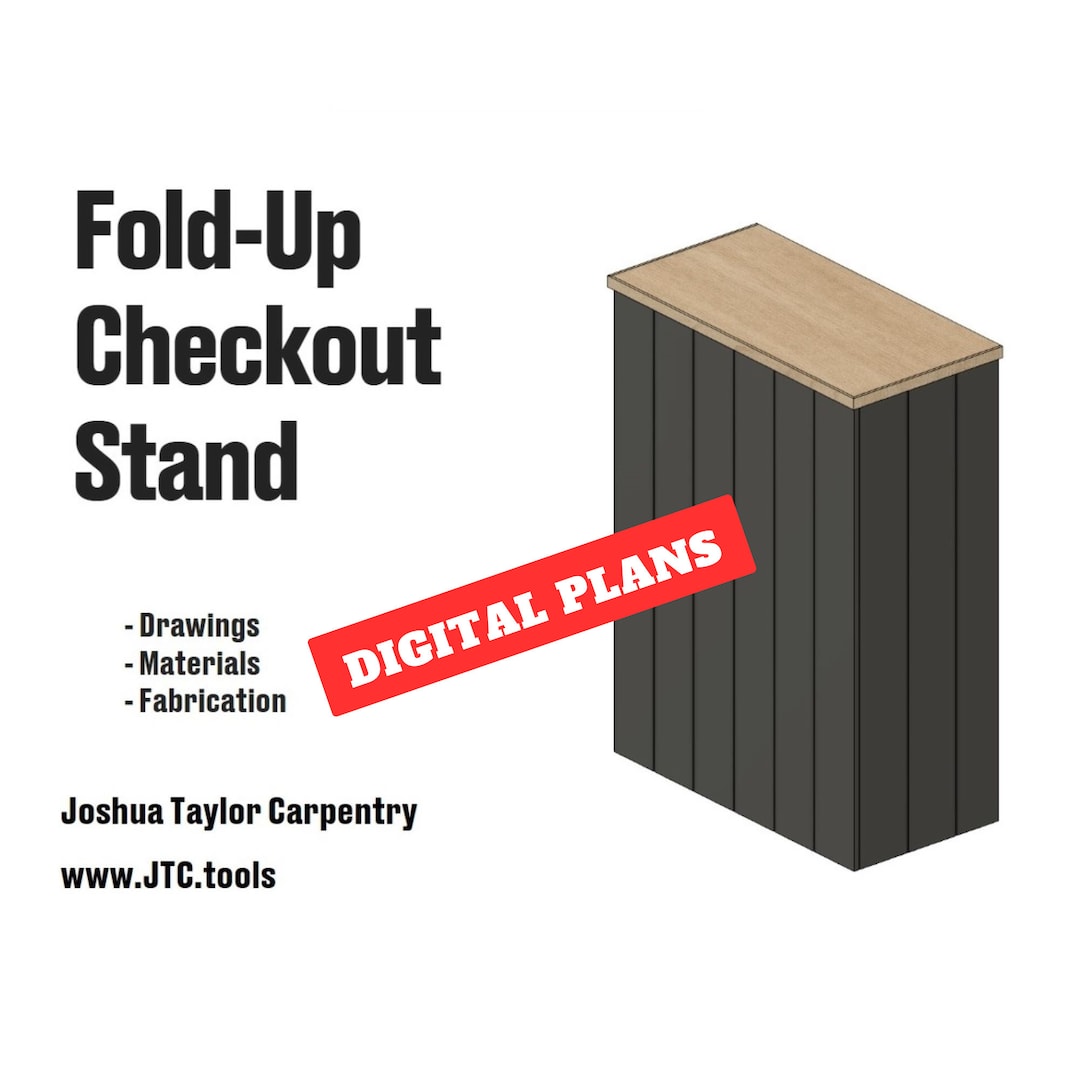 DIGITAL PLANS: Fold-up Checkout Stand - Etsy